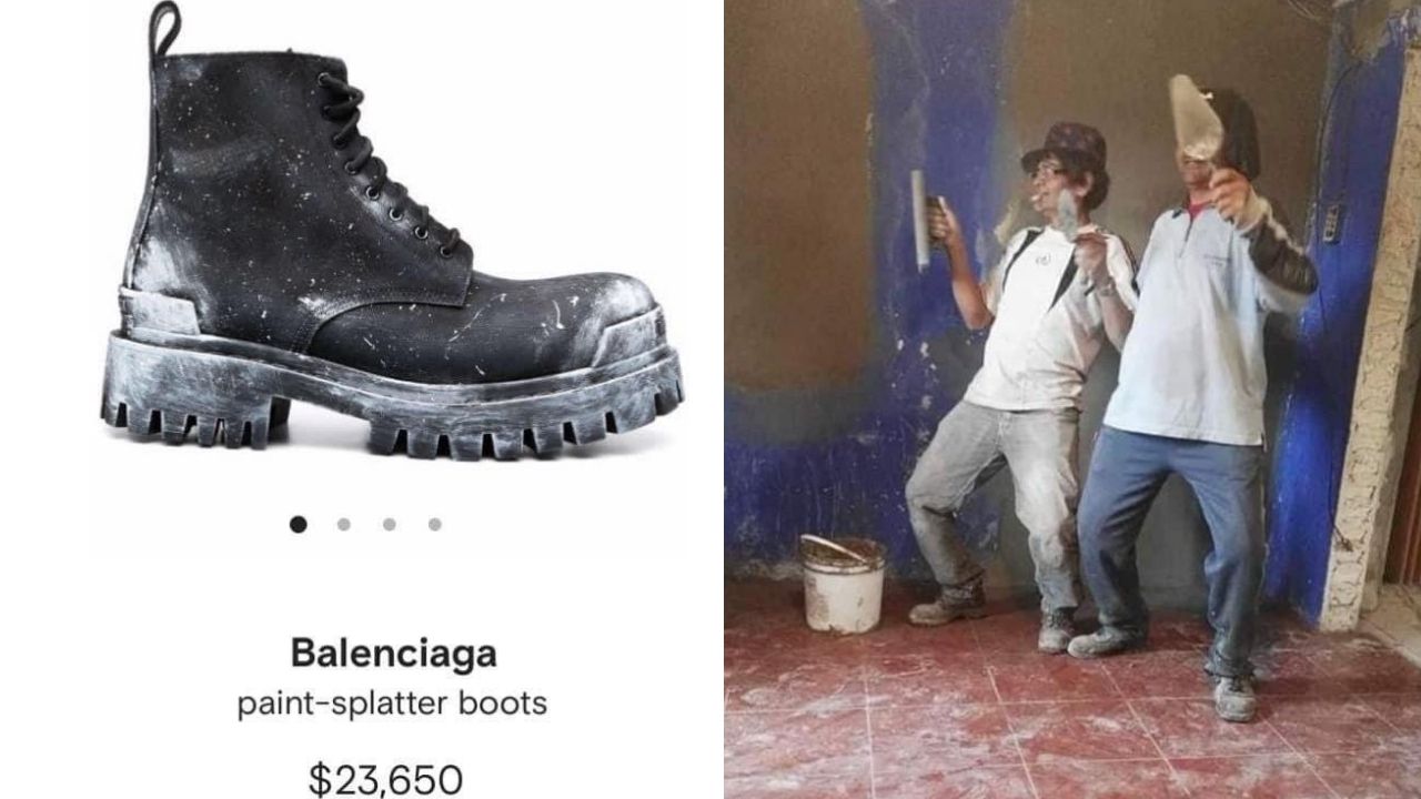 Lanzan botas con manchas de pintura en 23 mil pesos; se desatan los ...